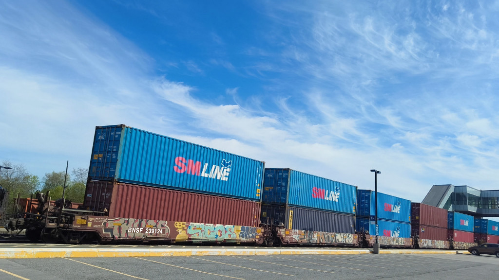 BNSF 239124 (5 Section Well Car Altogther)